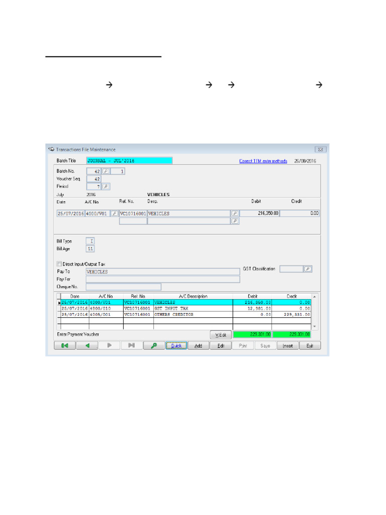 Capital Goods Showing Method | PDF