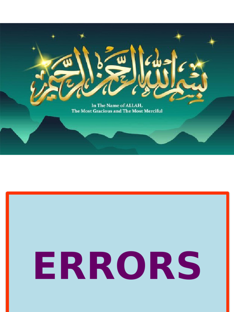 3 Errors Pdf Observational Error Accuracy And Precision