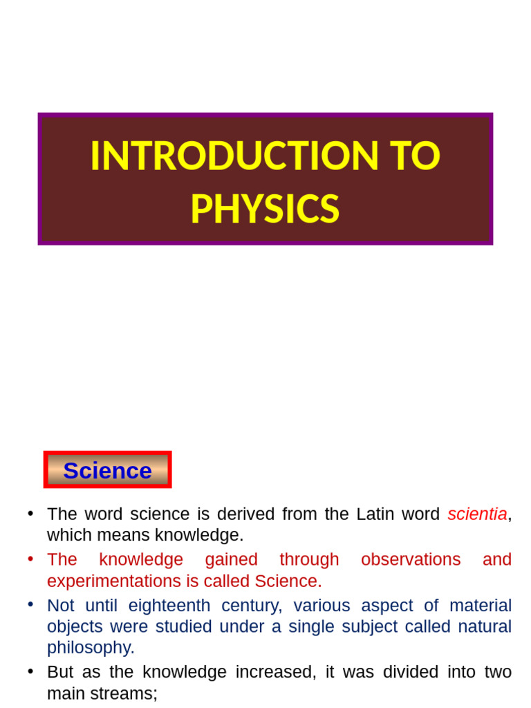 Intro To Phy & Physical Quantities | PDF | Euclidean Vector | Physics