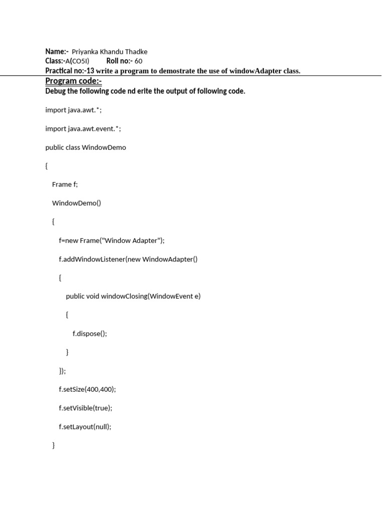 JAVA_PRACTICAL13 | PDF | Systems Architecture | Computer Engineering JAVA_PRACTICAL13 | PDF | Systems Architecture | Computer Engineering