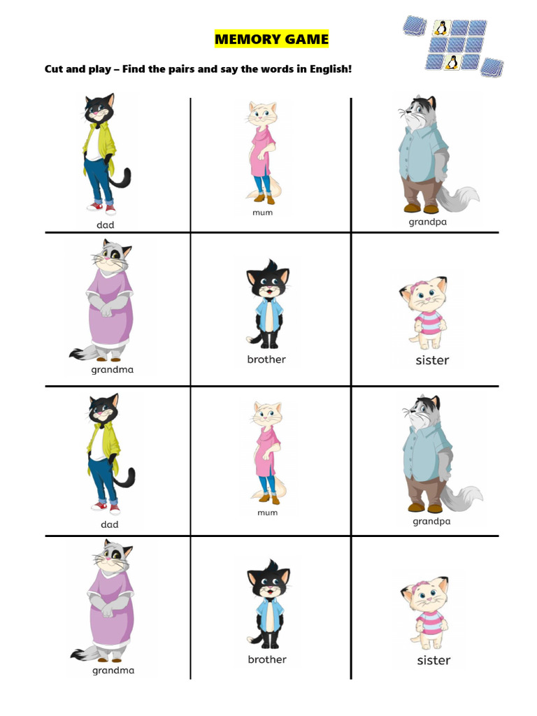 FAMILY - Memory Game | PDF