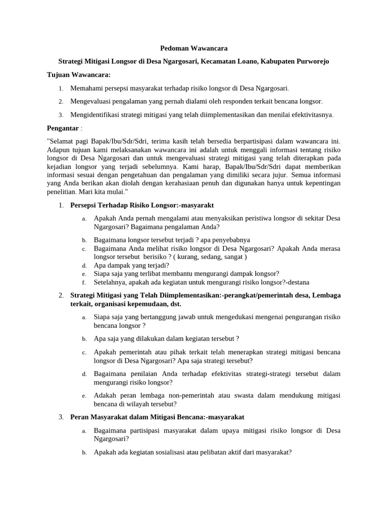 Instrumen Penelitian | PDF
