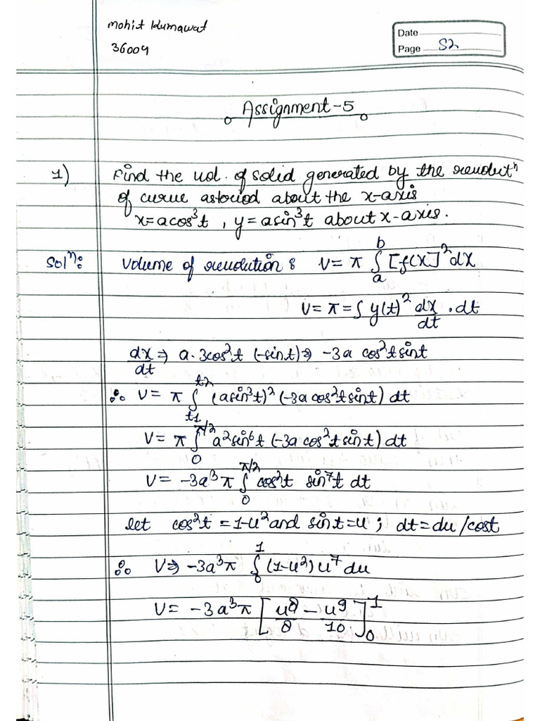 Mathematics Assignment 5 - ERP-36004 | PDF