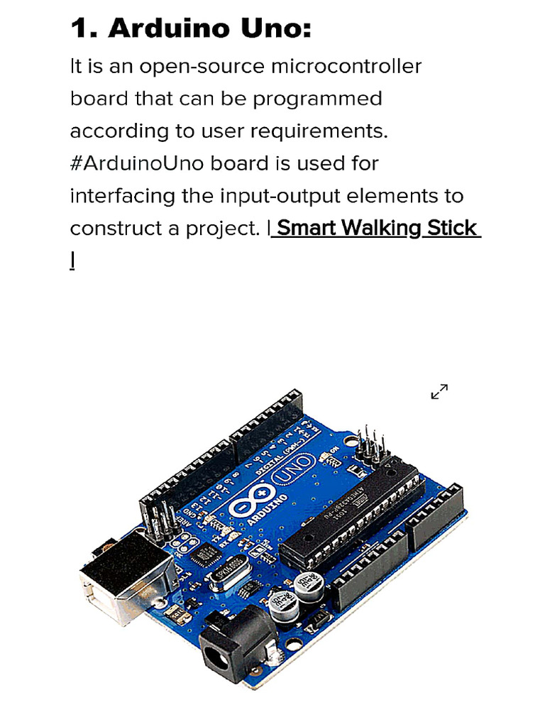 Component For Smart Stick | PDF