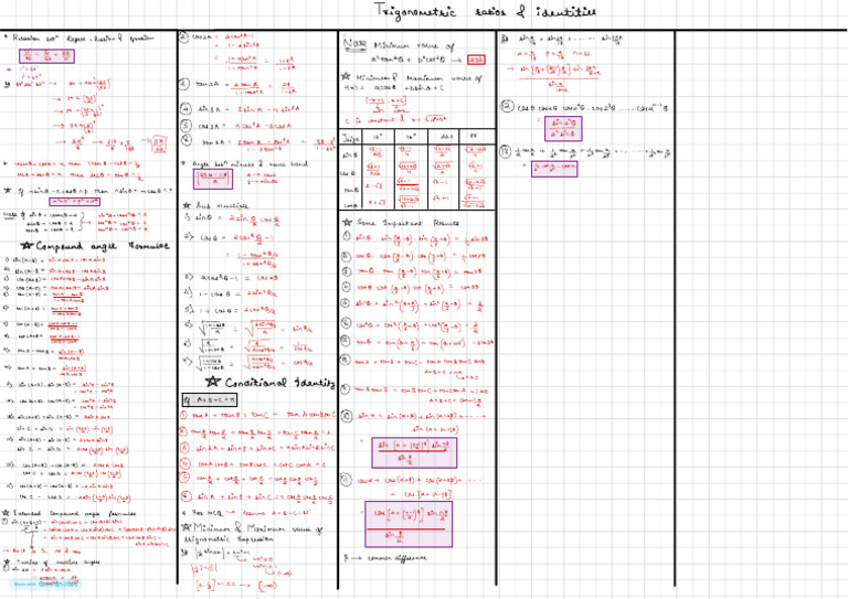 Trigonometric Ratios and Identities | PDF | Euclidean Geometry ...