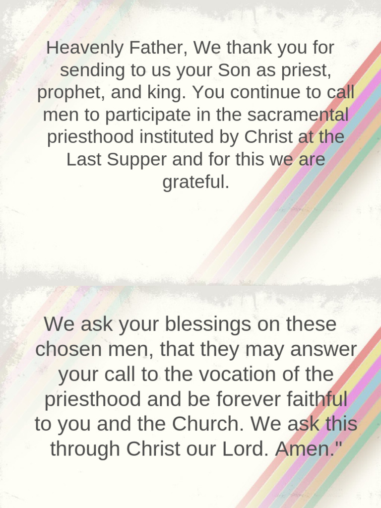 Holy Orders | PDF | Deacon | Priest