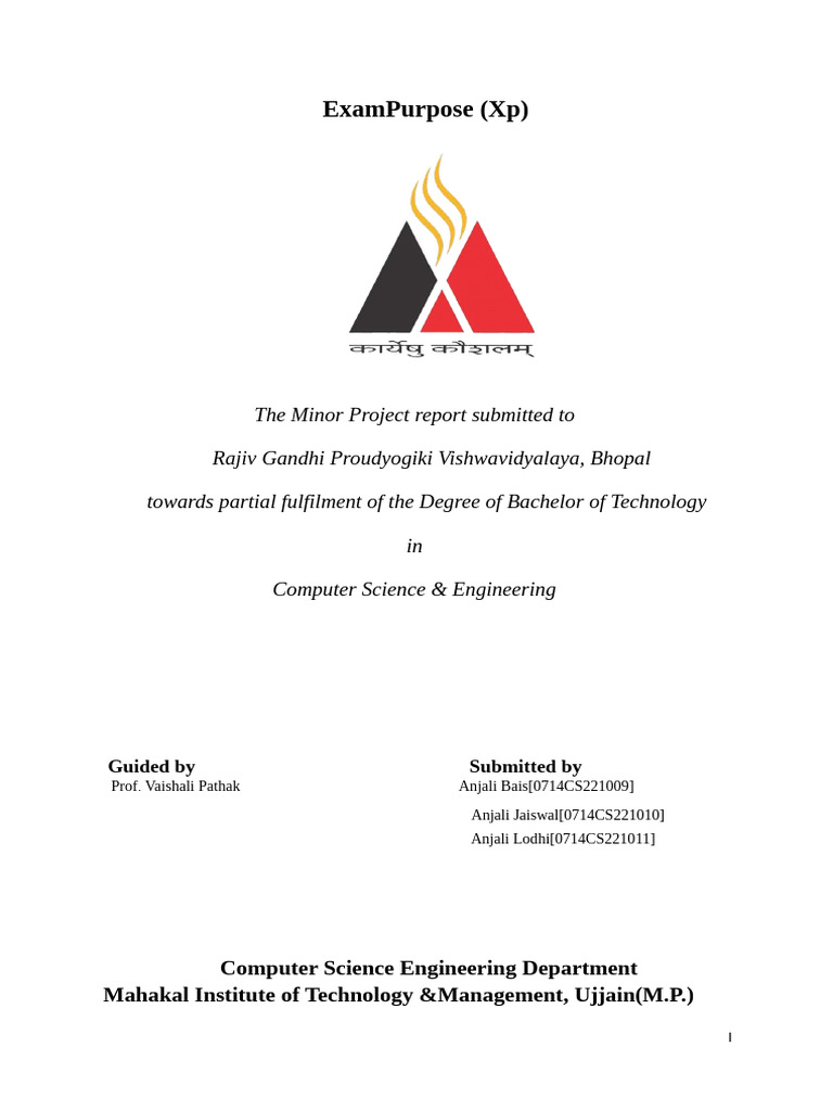 Exam Purpose | PDF | Computing | Information Technology