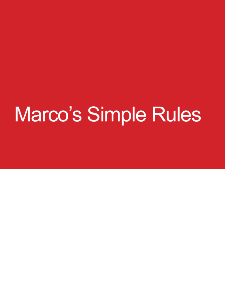 Career & Mission Simple Rules | PDF | Educational Technology | Mentorship