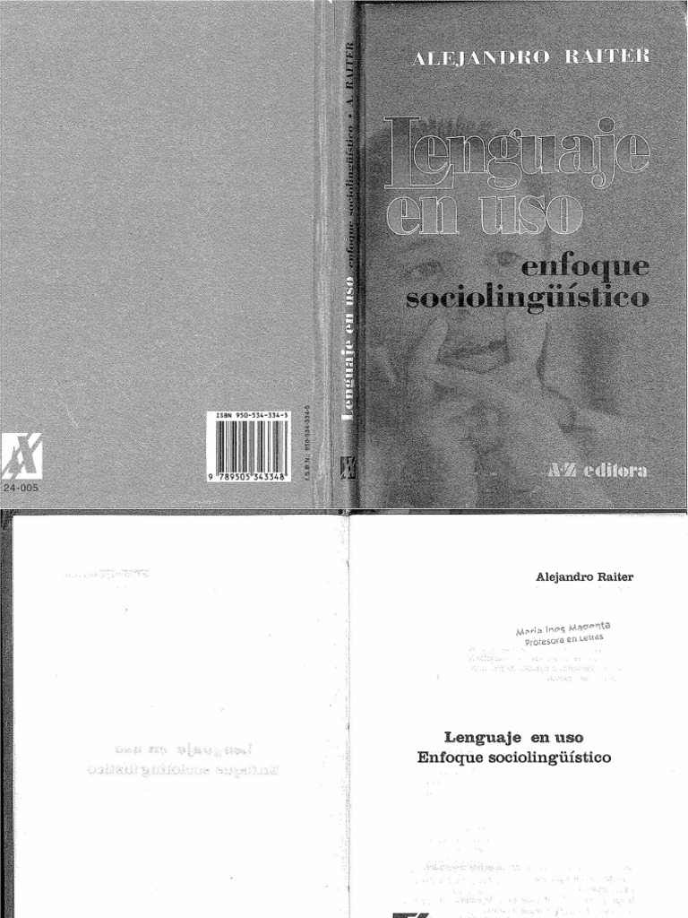 Lenguaje en Uso - Alejandro Raiter | PDF | Dialecto | Lingüística