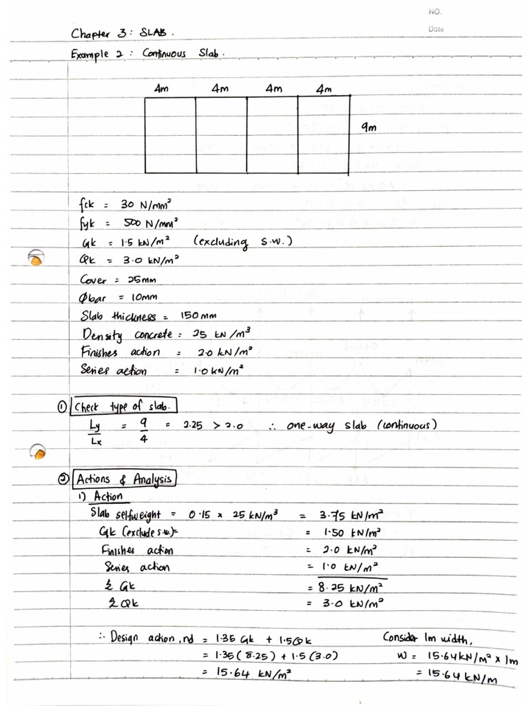 Slab Example 2 Cont. 1 Way | PDF