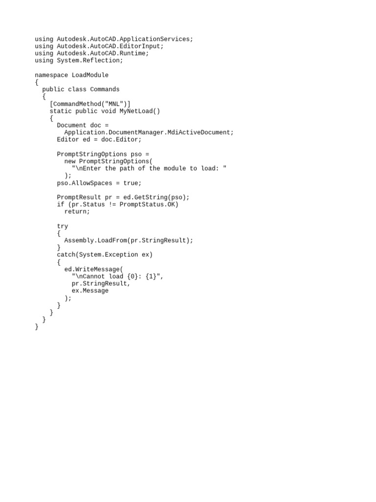 Auto Load DLL Auto Cad | PDF