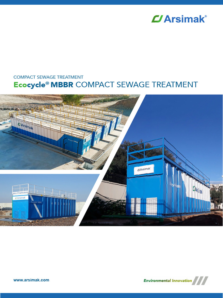 Arsimak-Ecocycle-MBBR-Brochure-Eng | PDF | Sewage Treatment | Environmental Issues With Water