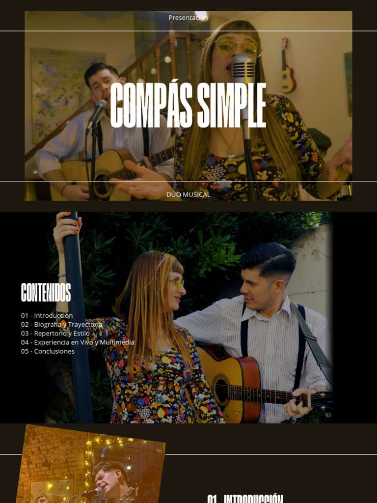 Compás Simple Presentación Dossier Musical | PDF | Musica Popular