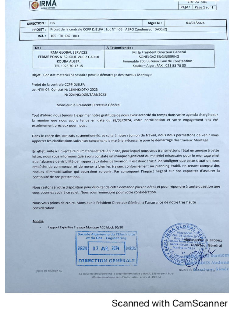 105-LTR-DG -003 ACC | PDF