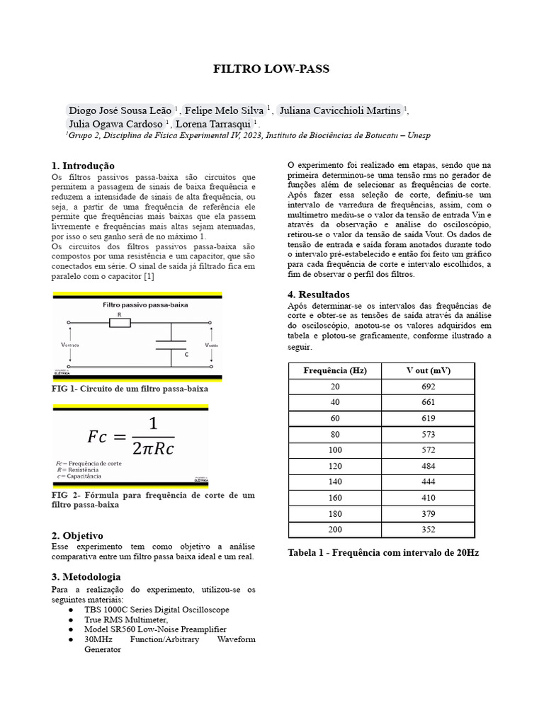 Relatório 3 - Exp IV | PDF | Engenharia Elétrica | Eletricidade