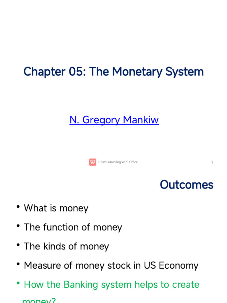 Chapter 5 - The Monetary System | PDF | Federal Reserve | Money