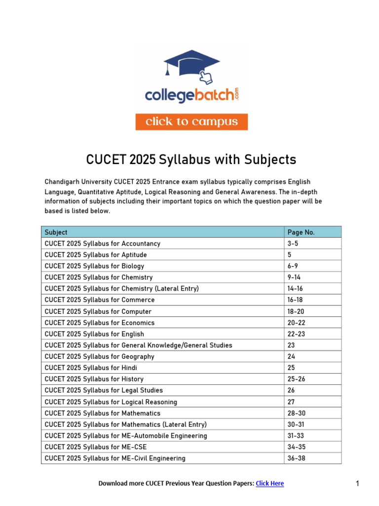 CUCET-2025-Syllabus | PDF | Chemical Bond | Supply (Economics)