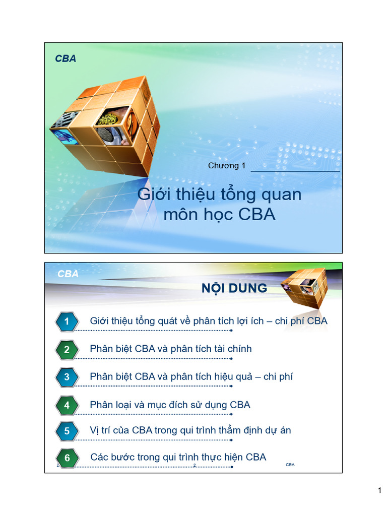 CBA - C1 - Gioi Thieu Tong Quan | PDF