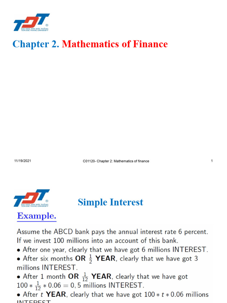 Chapter 2 | PDF | Interest | Compound Interest
