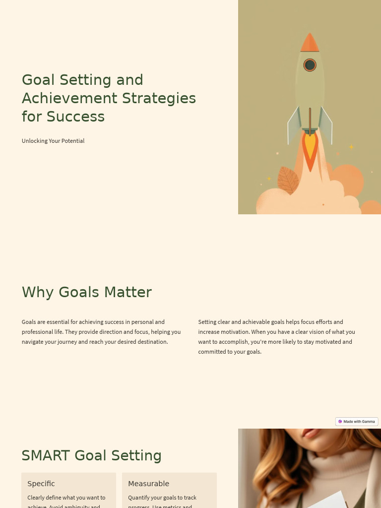 Goal Setting and Achievement Strategies For Success | PDF | Goal Setting | Goal