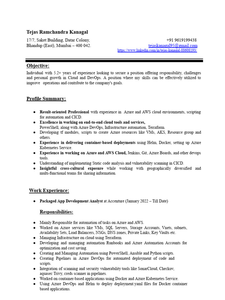 tejas.kanagal_cloud_devops_signed | PDF | Microsoft Azure | Cloud Computing tejas.kanagal_cloud_devops_signed | PDF | Microsoft Azure | Cloud Computing