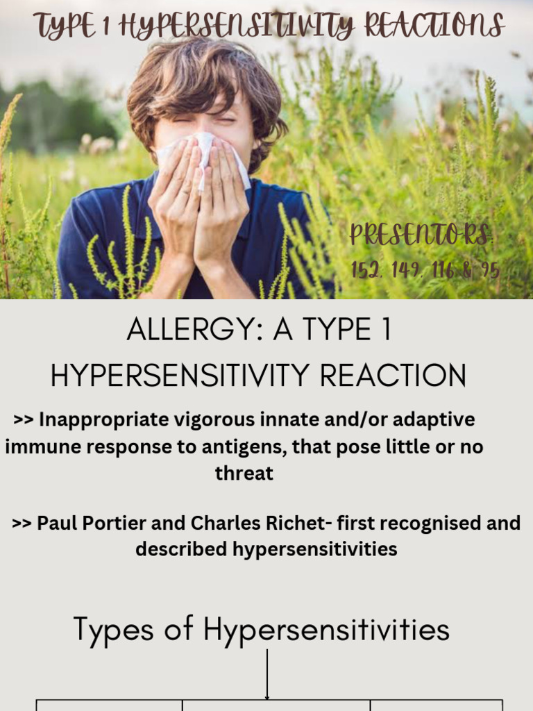 Type 1 Hypersensitivity | PDF
