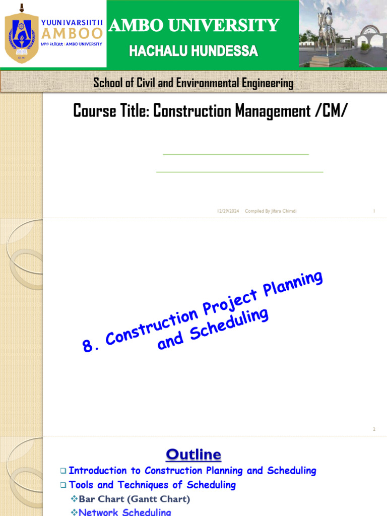 Part 3. Construction Management Ceng | PDF
