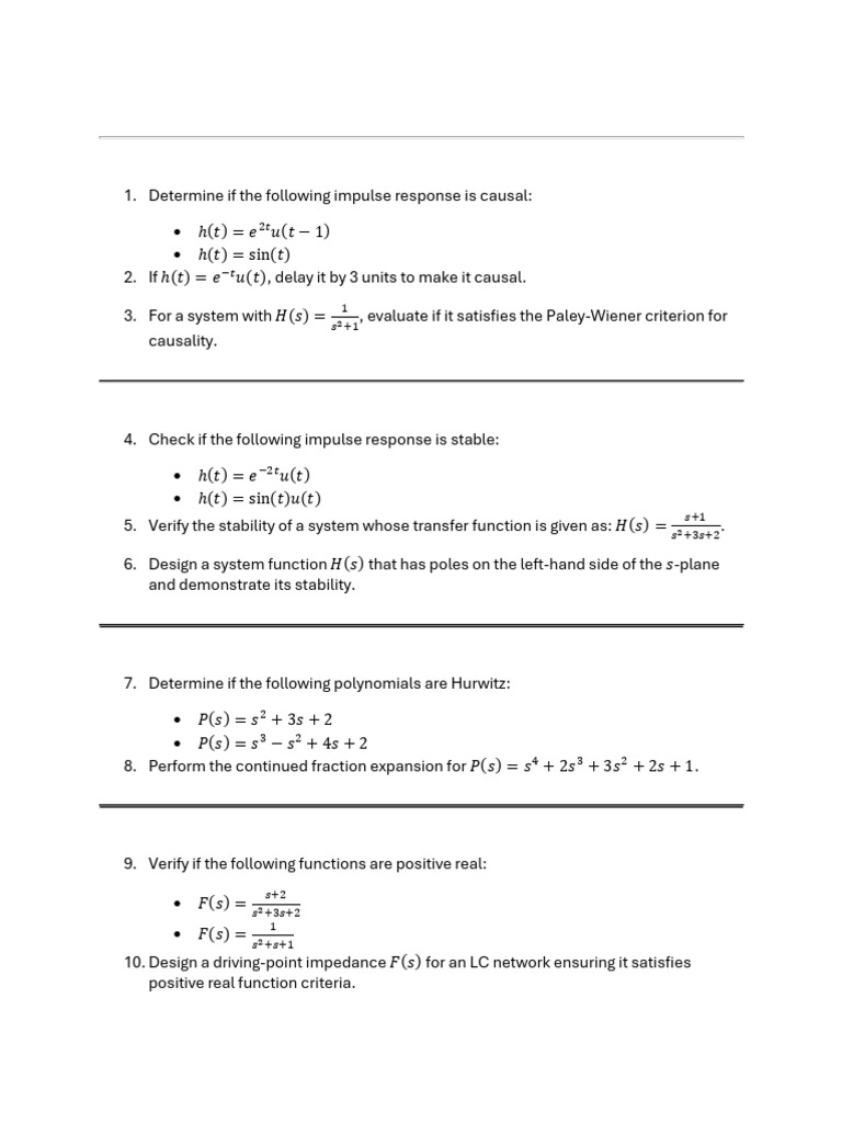 Network Worksheet | PDF | Resonance | Electrical Circuits