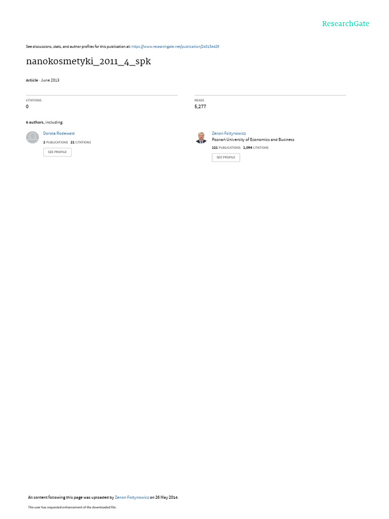 Nanokosmetyki 2011 4 SPK | PDF