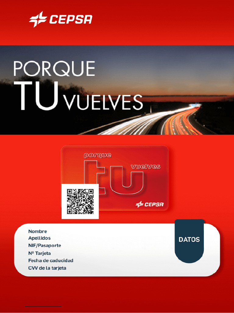 Tarjeta Cepsa | PDF