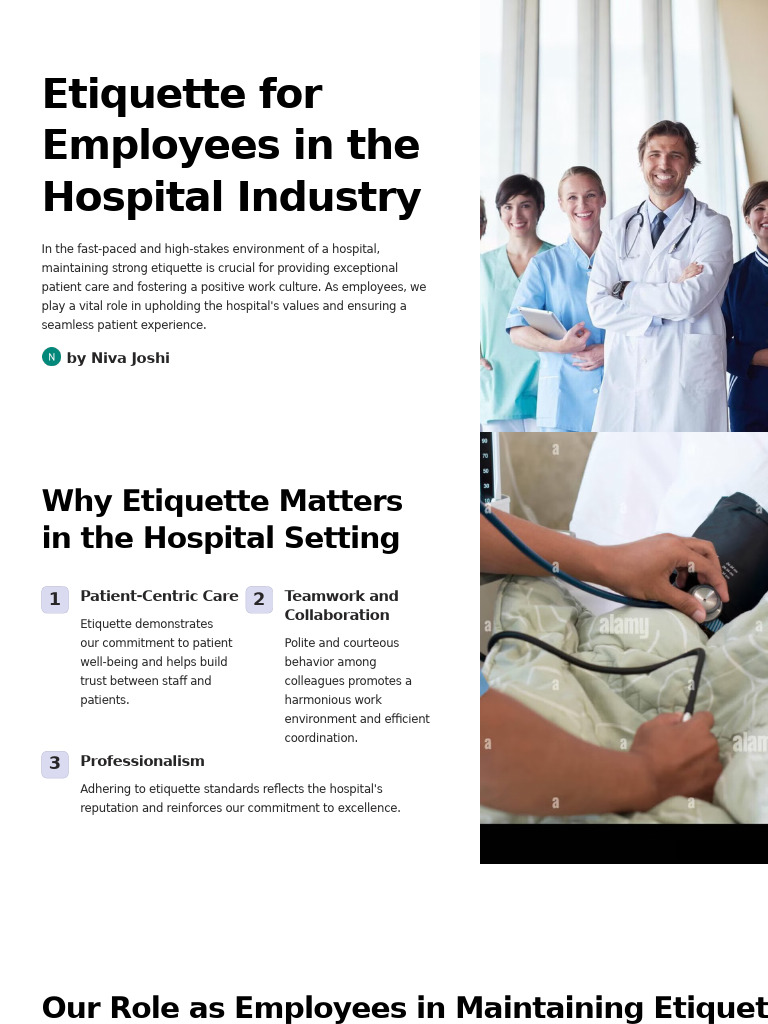 Hospital Etiquette for Staff Excellence | PDF | Etiquette | Empathy