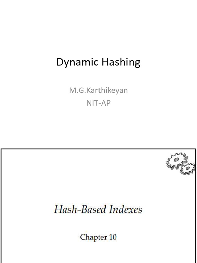 Hash Indexing - mgk | PDF