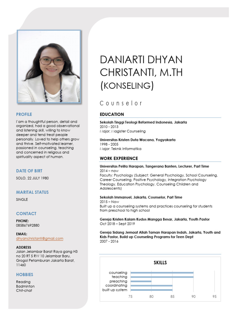 CV Daniarti Dhyan CH 2022 | PDF | Jakarta | Personal Development