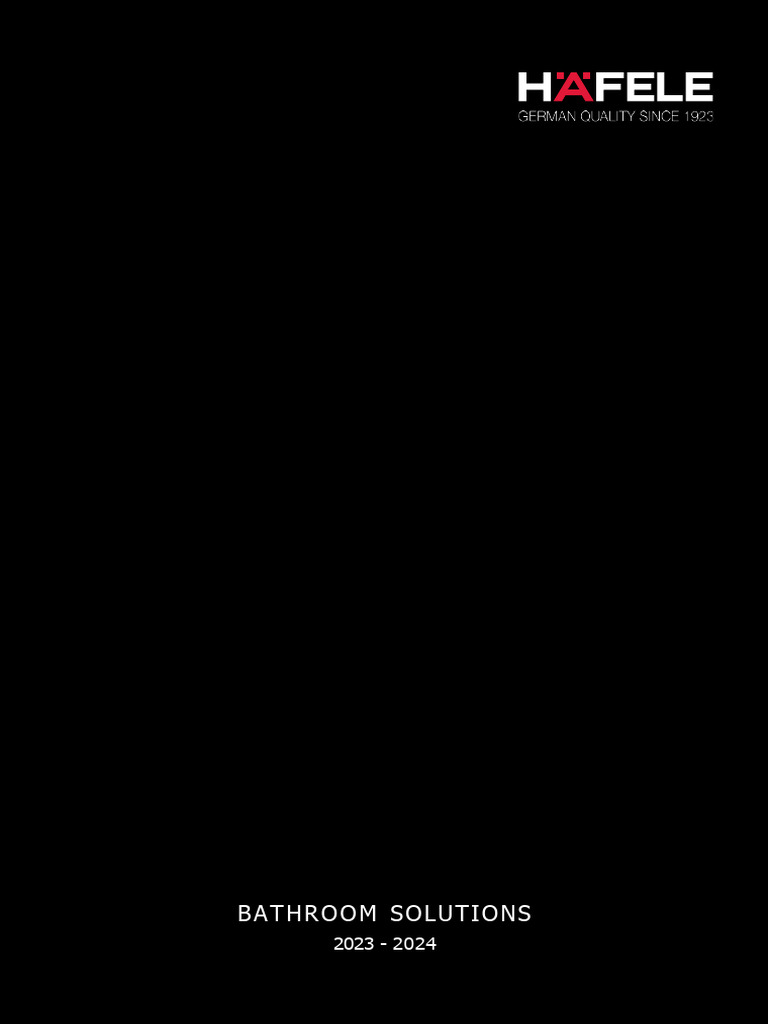 1 Hafele SA Bathroom Solutions A4 092023 Print | PDF | Tap (Valve ...