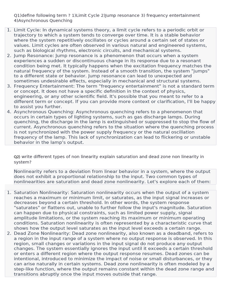 Key Concepts in Nonlinear Systems and Control | PDF | Control Theory ...