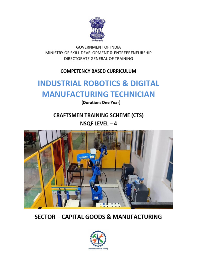 CTS Industrial Robotics Digital Manufacturing Tech - CTS - 1.0 - NSQF-4 | PDF | Educational ...