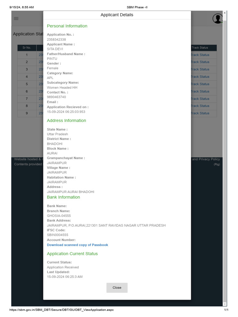 SITA DEVI FORM | PDF