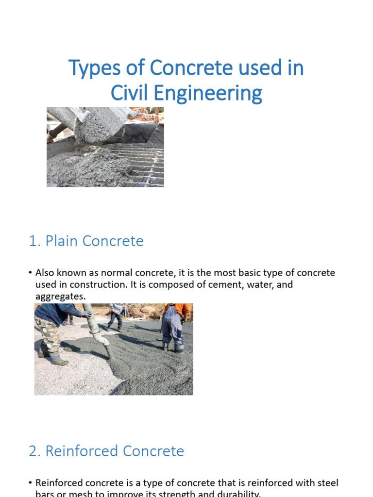 Types of Concrete | PDF