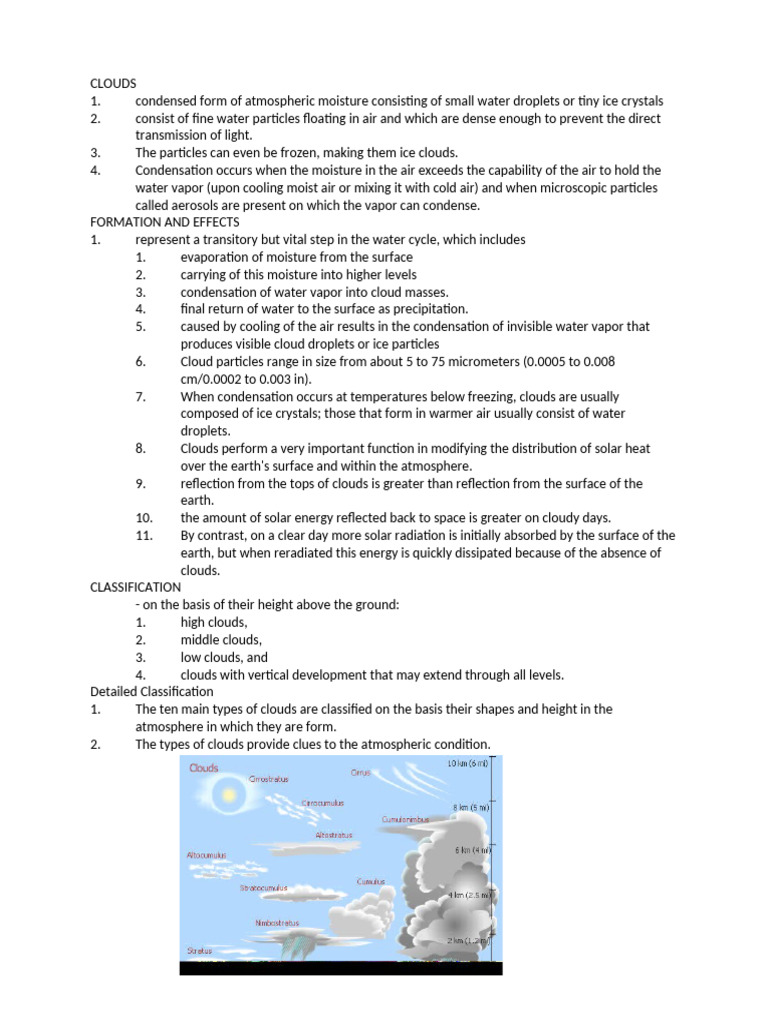 CLOUDS | PDF | Cloud | Atmosphere Of Earth