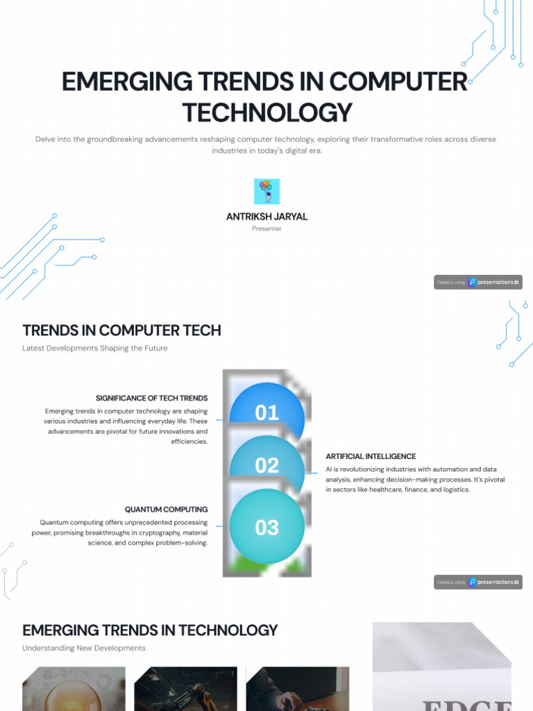 Emerging Trends in Computer Technology | PDF