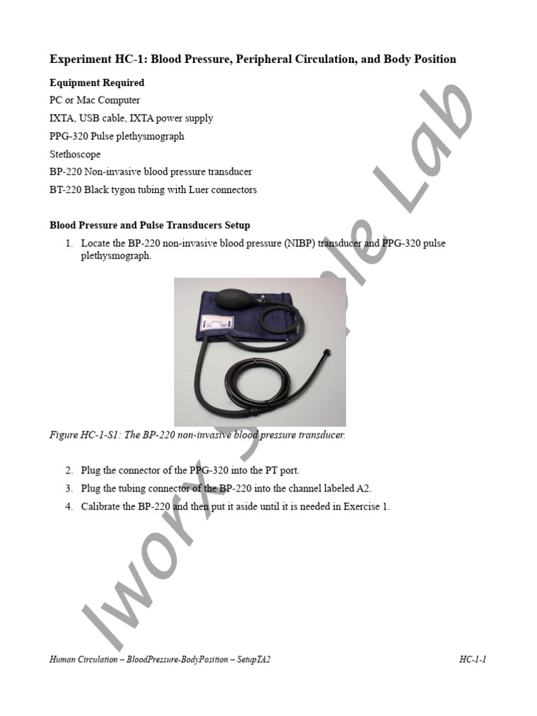 BloodPressure BodyPosition | PDF | Blood Pressure | Pulse