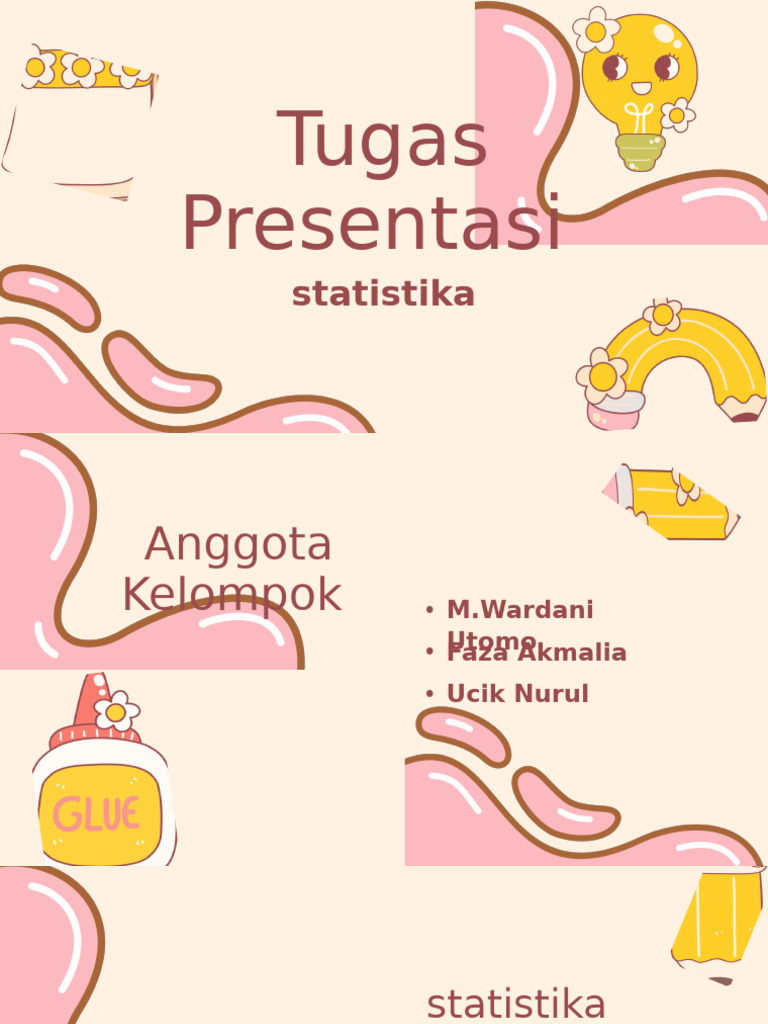 Pink dan Cokelat Penuh Warna Imut Tugas Presentasi (2) | PDF