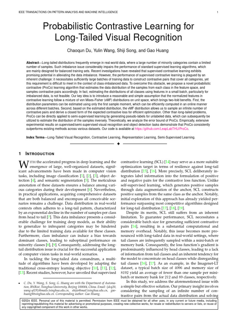 ProCo | PDF | Machine Learning | Pattern Recognition