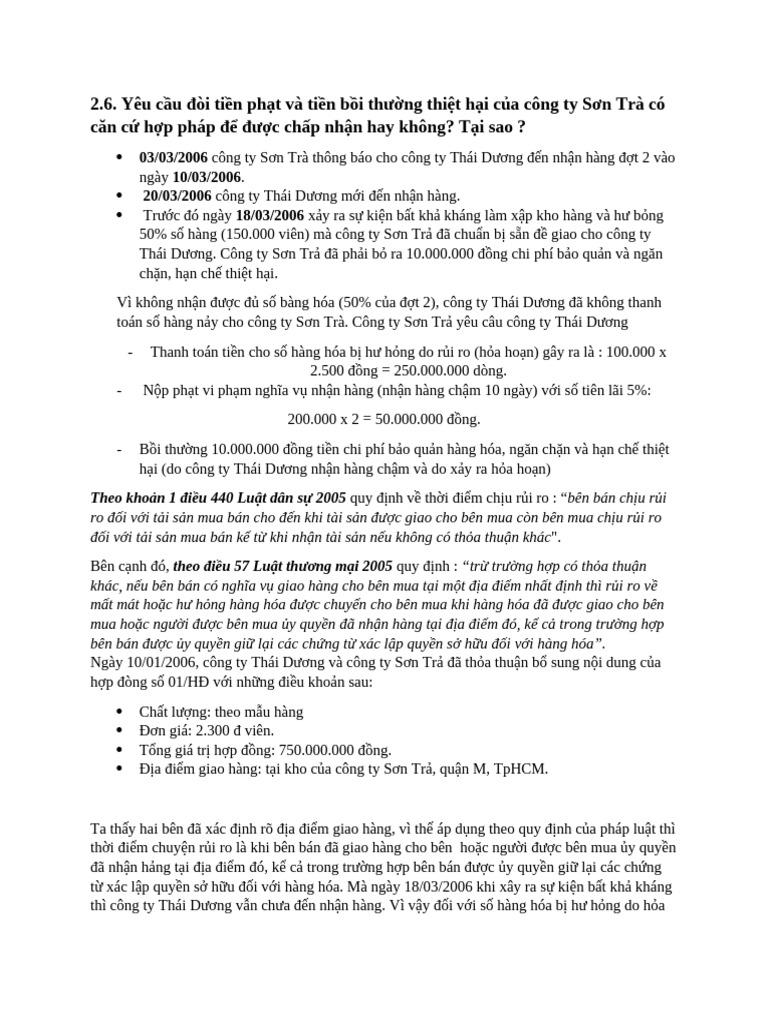 câu 6 luật kte 2 | PDF