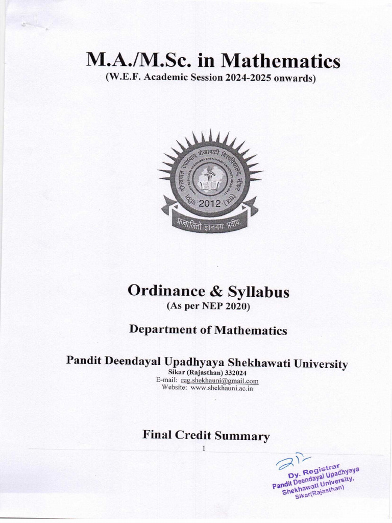 MatheMAtics Major | PDF