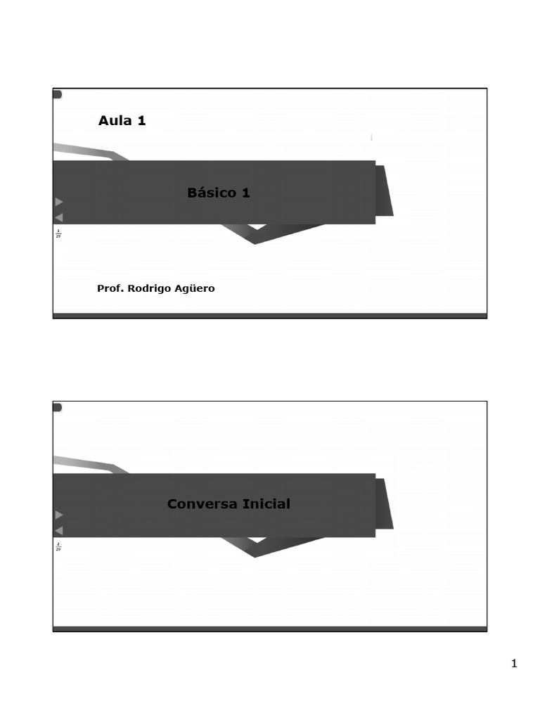 Slides Aula1 | PDF | Mecânica da linguagem | Gramática