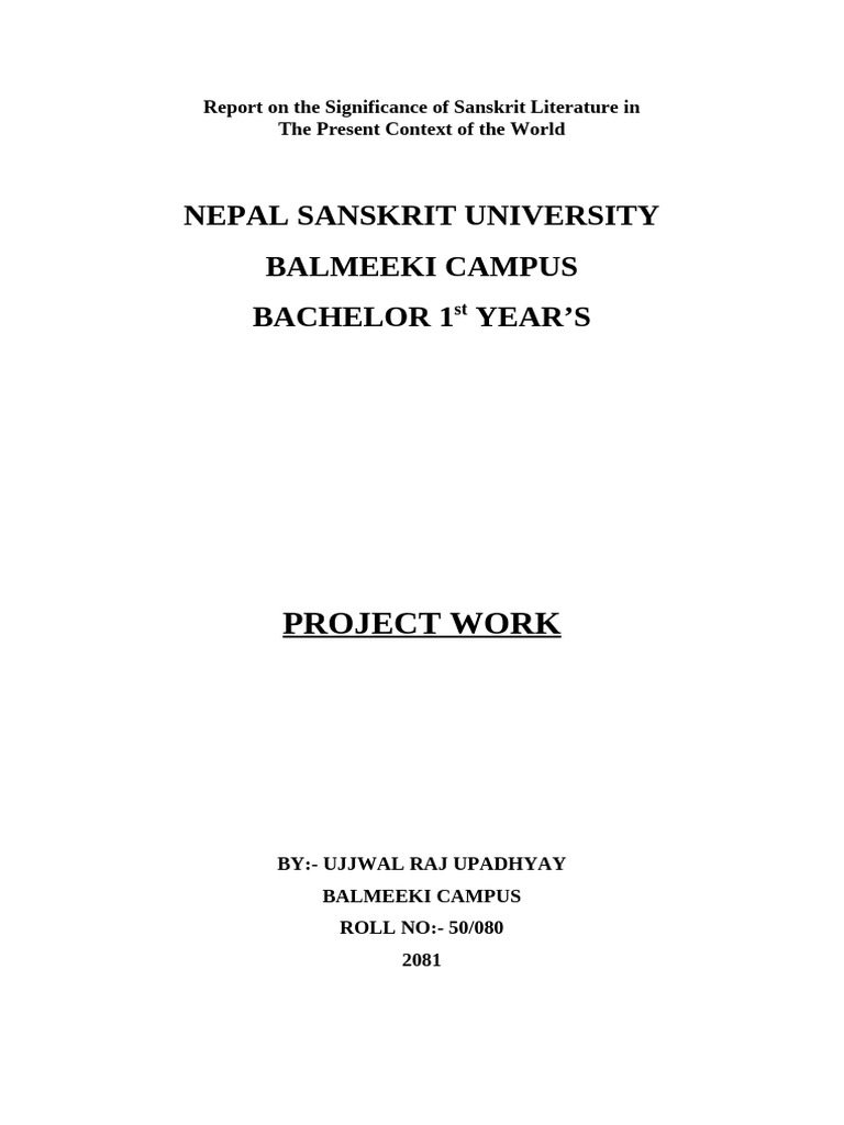 English Project Work | PDF | Brahman | Moksha