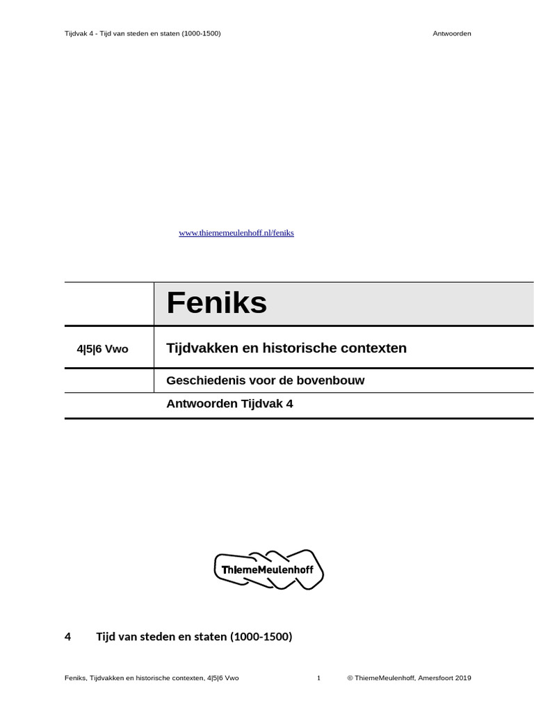 Feniks E3 V TV4 Antwoorden-1 | PDF