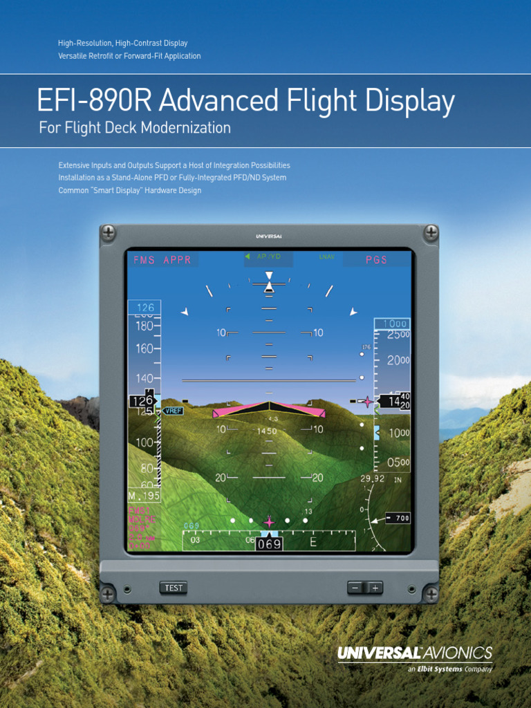 UA EFI-890R Brochure | PDF | Cockpit | Electronics