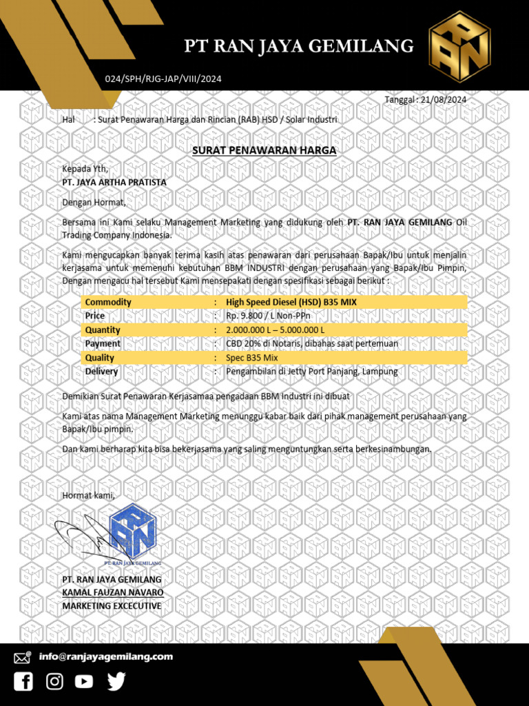 SPH HSD B35 Mix Rjg-Jap 20240821 | PDF